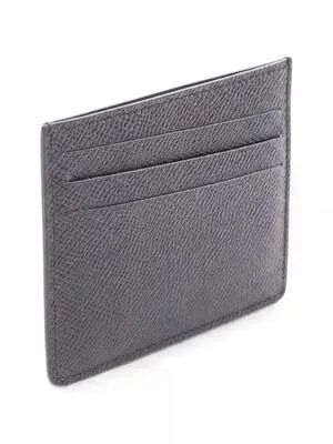 MAISON MARGIELA 2020s Four-stitch Leather Card Case - Black