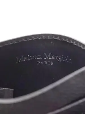 MAISON MARGIELA 2020s Four-stitch Leather Card Case - Black
