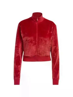 Adidas Velour Tracksuit - Red
