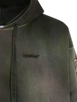 Off-White Diagonals Frayed Hoodie
