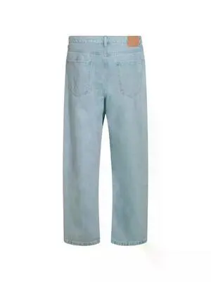 Maison Kitsuné Logo-patch Wide-leg Jeans