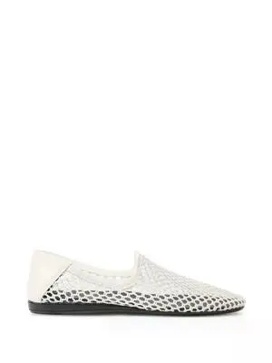 Jacquemus Les Pantoufles Mesh Loafers - White