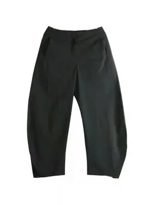 AMOMENTO Curved-leg Trousers - Black