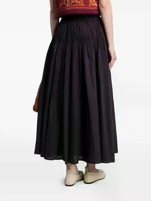 Antik Batik Smocked Tiered Maxi Skirt