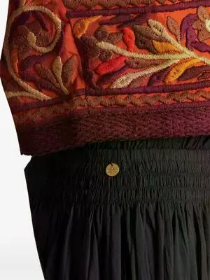 Antik Batik Smocked Tiered Maxi Skirt