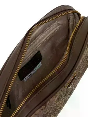 Guess Monogram Logo Messenger Bag