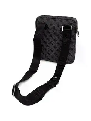 Guess Monogram Messenger Bag - Grey