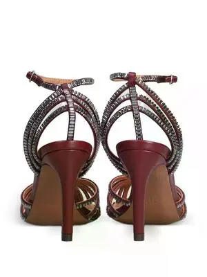BIBI LOU Serabi Crystal-embellished Sandals - Red