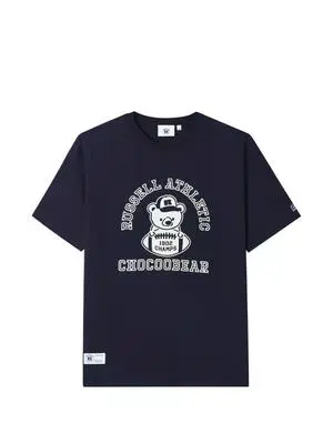 CHOCOOLATE Graphic-print Cotton T-shirt - Blue