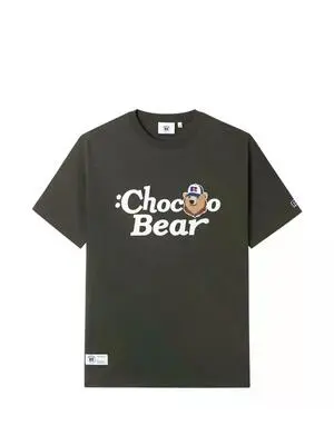 CHOCOOLATE Graphic-print Cotton T-shirt - Grey