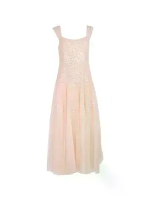 NEEDLE & THREAD Sequin-embellished Gown - Pink