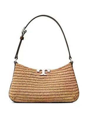 Tory Burch Eleanor Raffia Slim Shoulder Bag