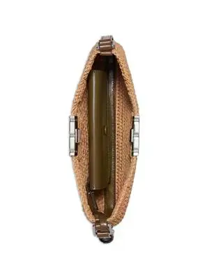 Tory Burch Eleanor Raffia Slim Shoulder Bag