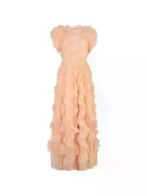 NEEDLE & THREAD Genevieve Ruffled Gown - Pink