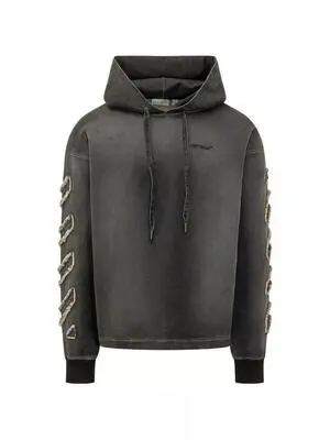 Off-White Diagonals Distressed Hoodie