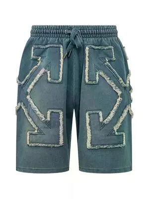 Off-White Arrows Frayed Shorts