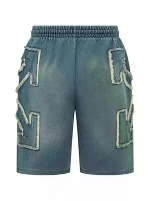 Off-White Arrows Frayed Shorts