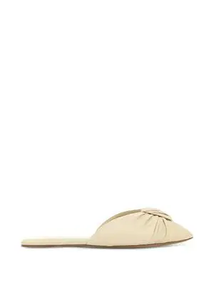 Chloé Suzie Knotted Leather Sandals - Neutrals