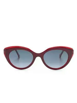Carolina Herrera Cat-eye Frame Sunglasses - Red