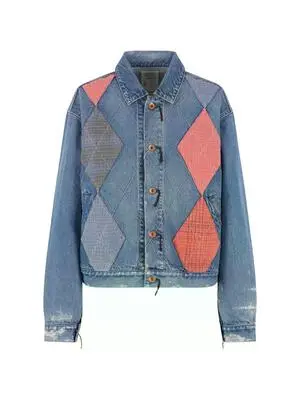 KURO Argyle Sashiko Denim Jacket