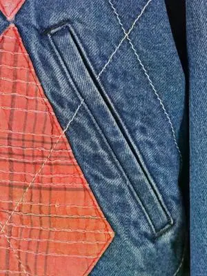 KURO Argyle Sashiko Denim Jacket