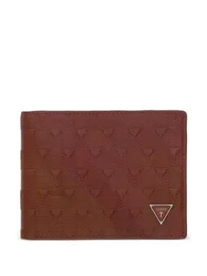 Guess Logo-plaque Wallet - Brown