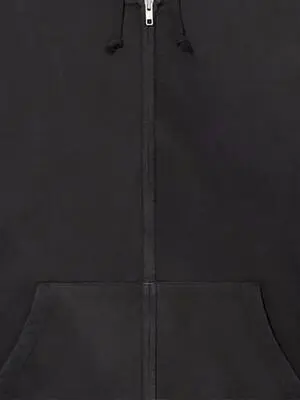 Supreme Cut-out Zip-up Hoodie - Black
