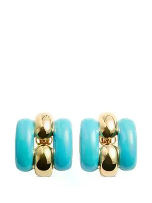 Valentino Garavani Pas Plus Metal And Enamel Earrings - Gold