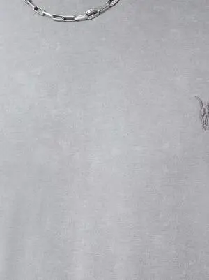 ALLSAINTS Logo-embroidered T-shirt - Grey