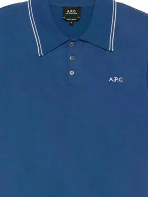 A.p.c. Embroidered Logo Polo Shirt