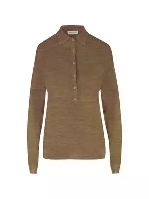 THE FRANKIE SHOP Tala Long-sleeve Polo Top