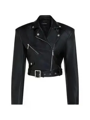 Karl Lagerfeld Belted Biker Jacket
