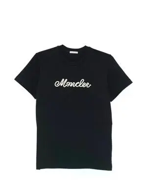 Moncler Logo-embroidered T-shirt - Blue