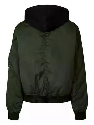 STUDIO TOMBOY Hooded Down Bomber Jacket - Green
