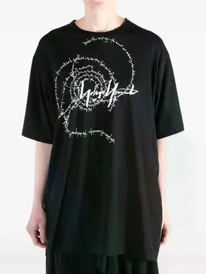 Yohji Yamamoto Graphic-print T-shirt - Black