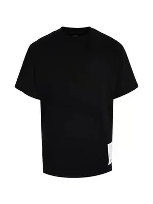 TEE LIBRARY Rip-off Logo-patch T-shirt