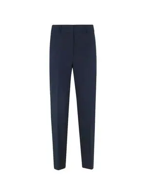 Seventy Pressed-crease Carrot Trousers - Blue