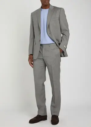Canali Checked Wool Suit - Grey