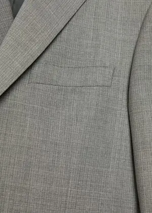 Canali Checked Wool Suit - Grey