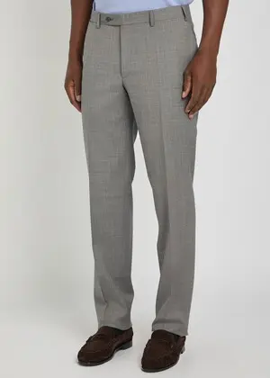 Canali Checked Wool Suit - Grey