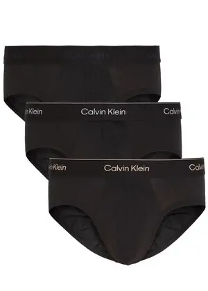 Calvin Klein Icon Stretch-cotton Briefs - Black