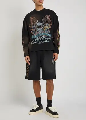 KIDWEST Logo-print Cotton Shorts