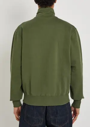 DRAKE'S Cotton Polo Sweatshirt