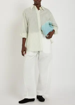 Studio Nicholson Drawstring Straight-leg Cotton Trousers