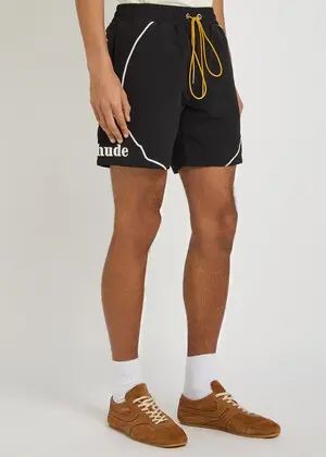 Rhude Moonlight Embroidered Shell Shorts