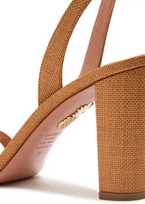 AQUAZZURA Aquazzurra So Nude 85 Woven Slingback Sandals