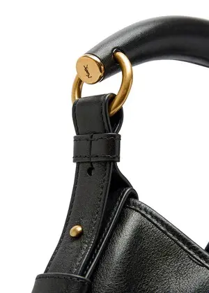 Saint Laurent Bo Mombassa Large Leather Tote Bag - Black