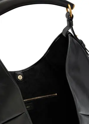 Saint Laurent Bo Mombassa Large Leather Tote Bag - Black
