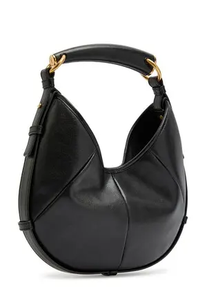 Saint Laurent Bo Mombassa Leather Top Handle Bag - Black