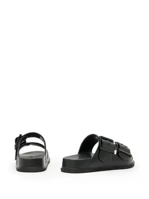 ALLSAINTS Sian Buckle Slides - Black